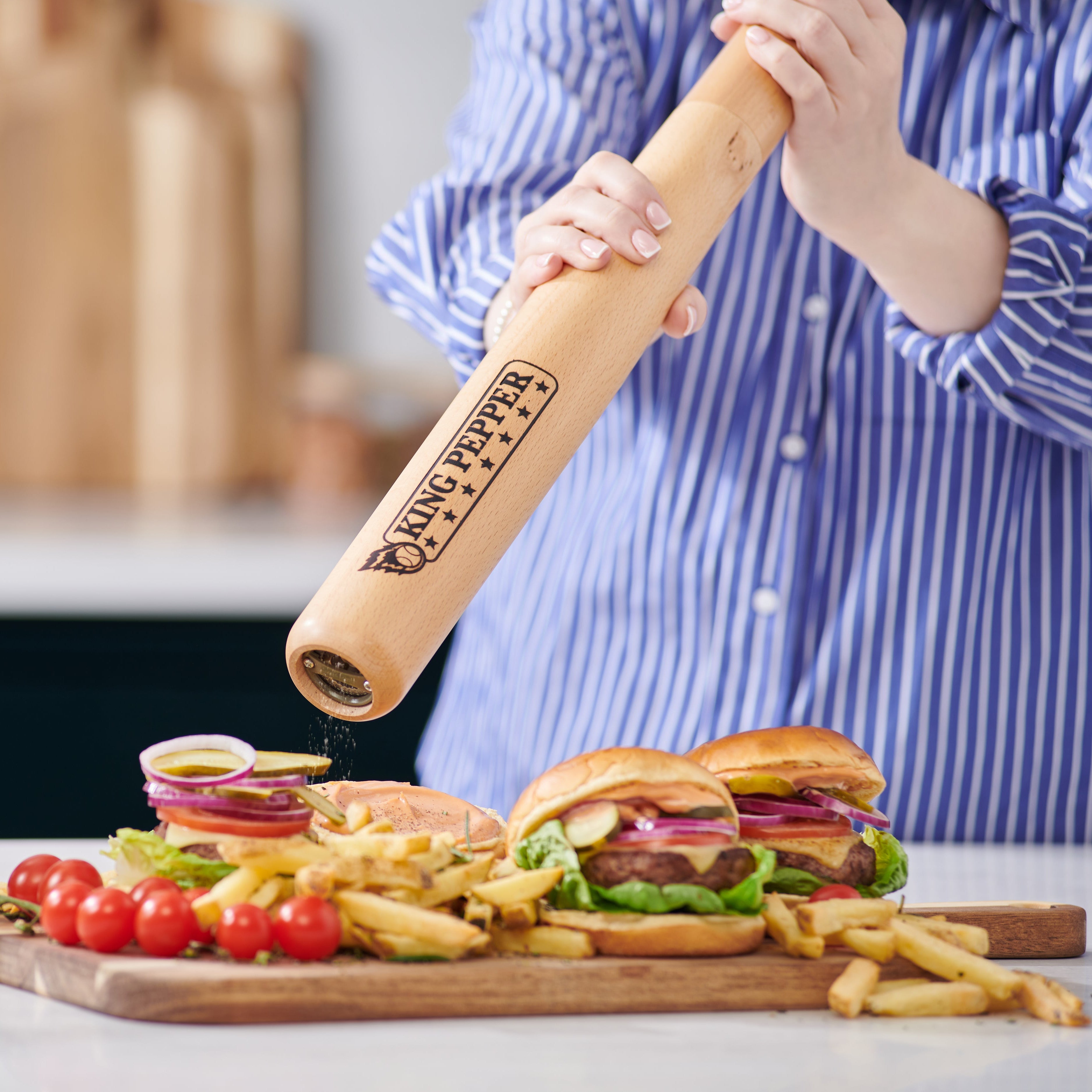 Cole & Mason King Pepper Baseball Bat Pepper Mill 28"