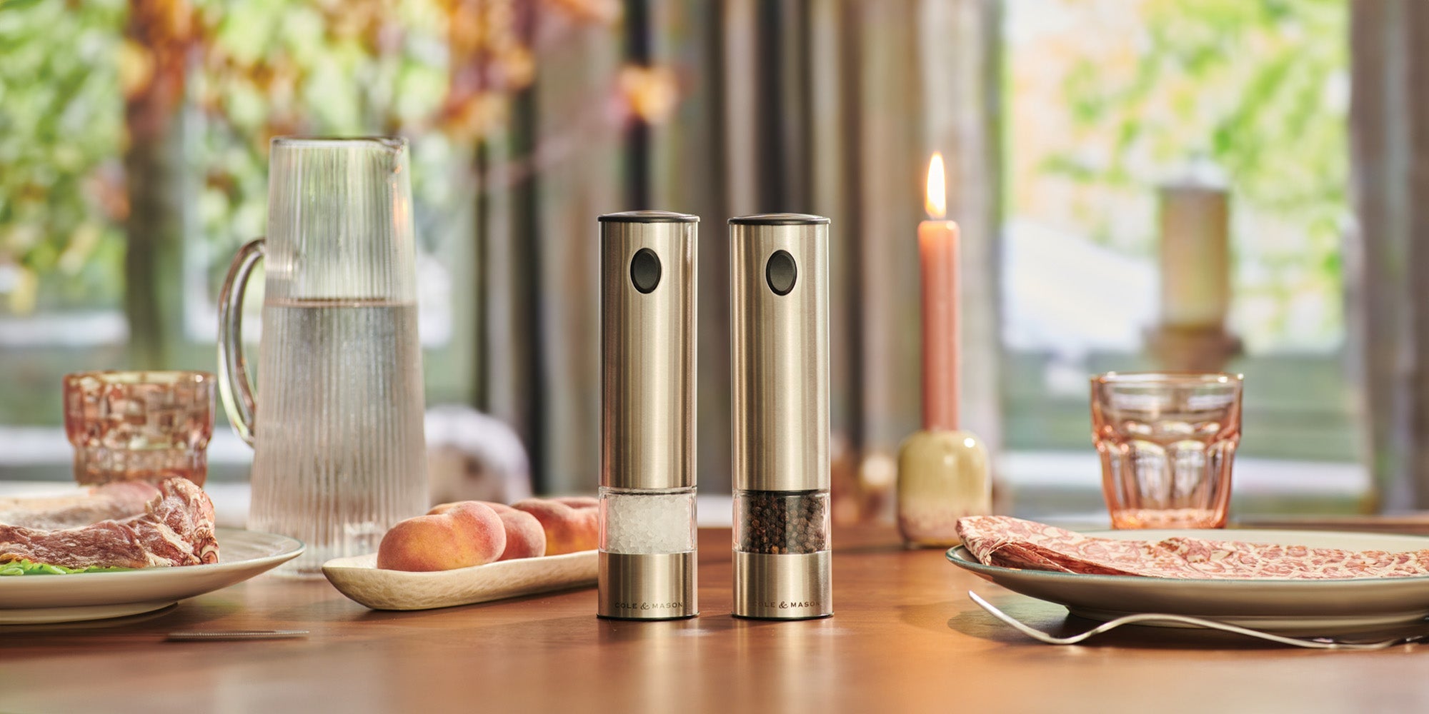 Cole & Mason Electronic Salt and Pepper Mills | Electronic & Battery ...